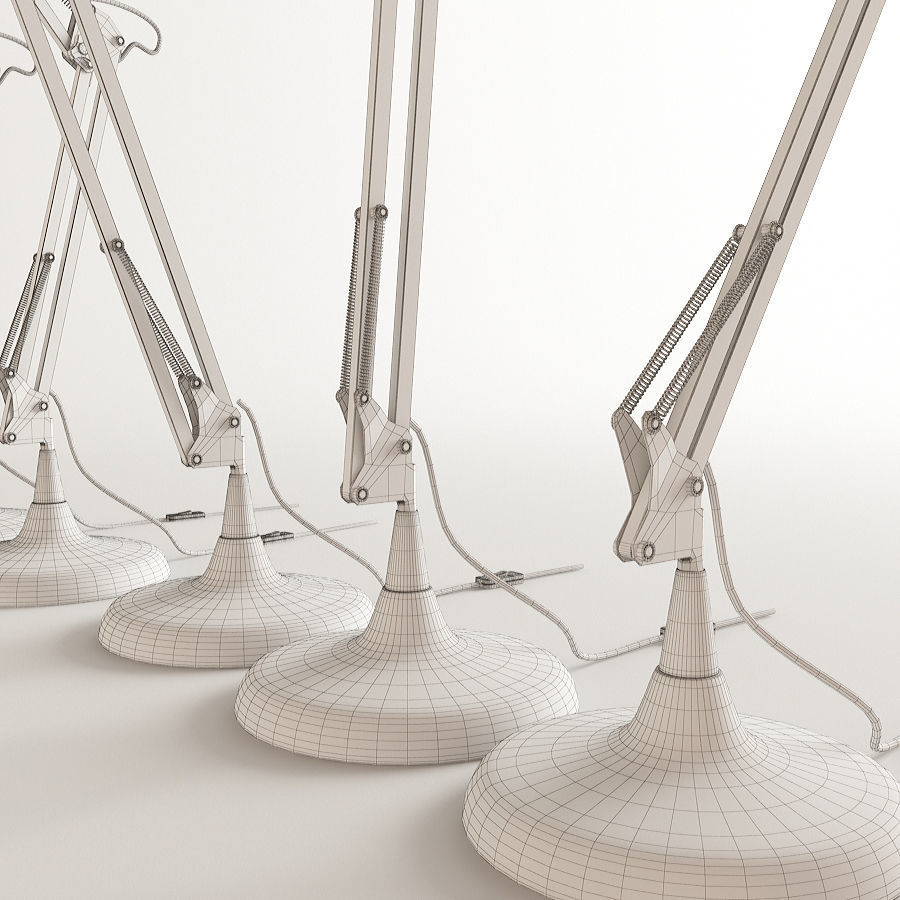 Angled Table Lamps Rigged 3D model rigged | CGTrader