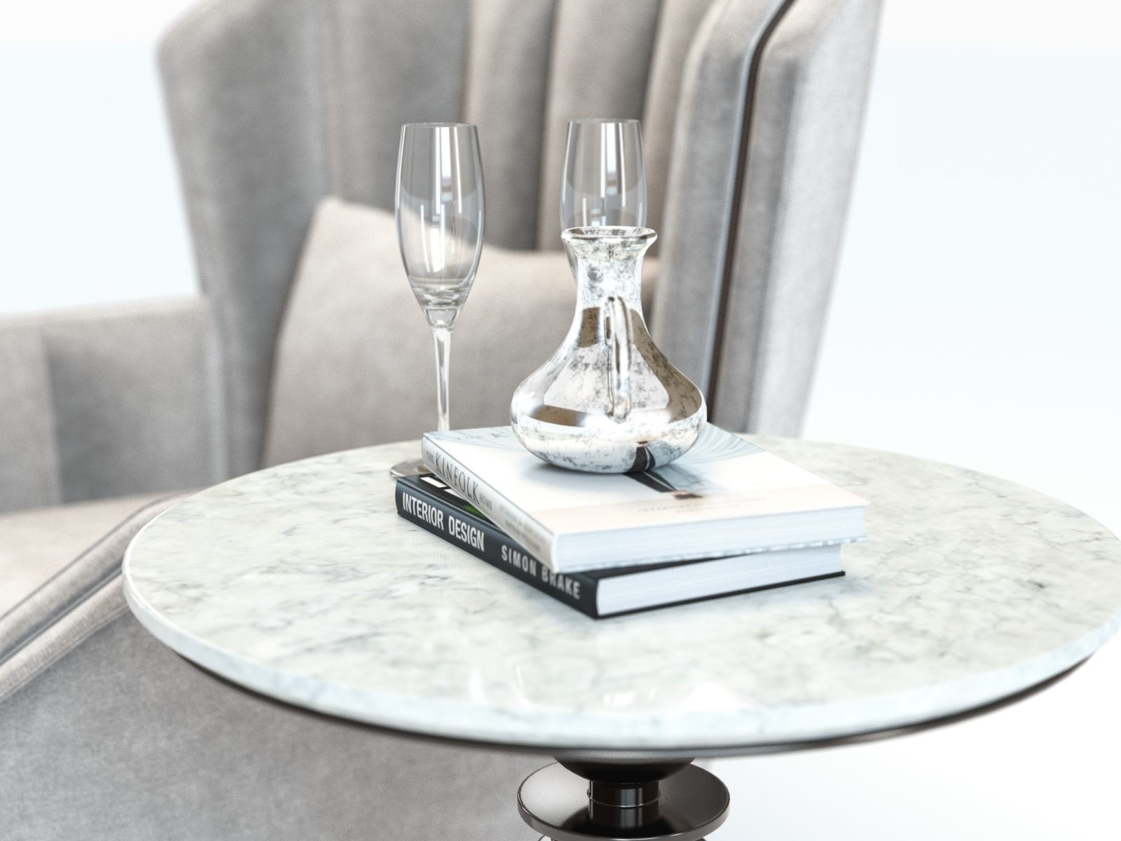 Hemingway Armchair 3D model | CGTrader