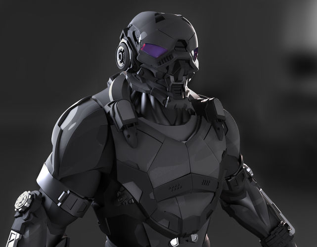Future Armor Suit Art