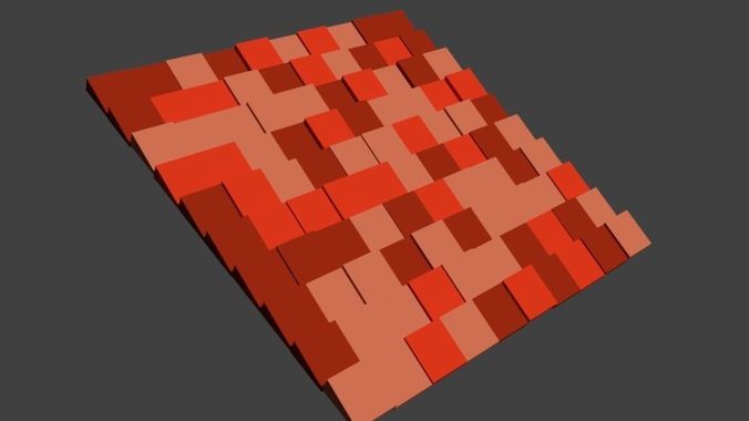 LowPoly Roof tile in minecraft 3D model | CGTrader