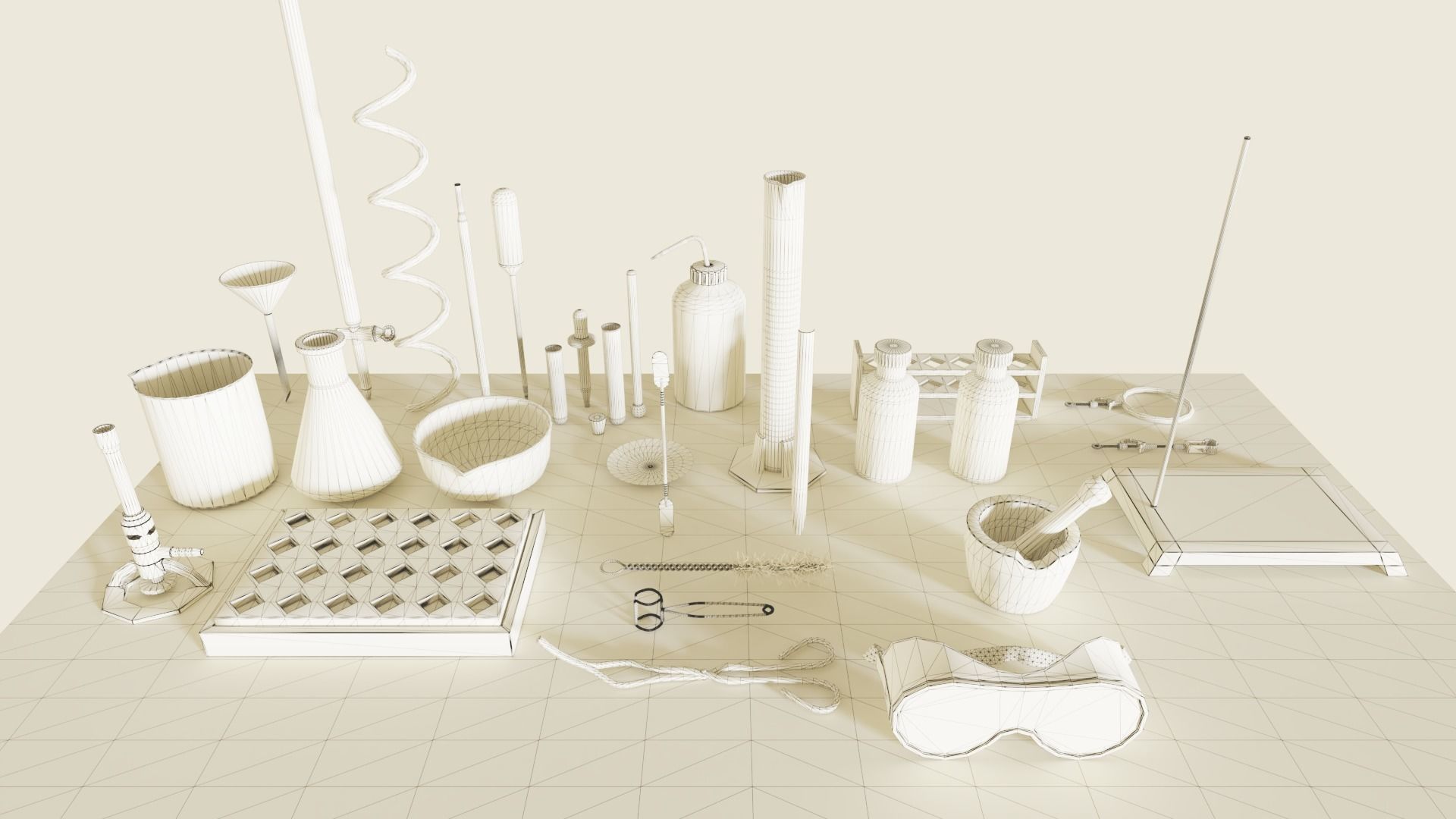 3D model Chemistry equipment VR / AR / low-poly | CGTrader
