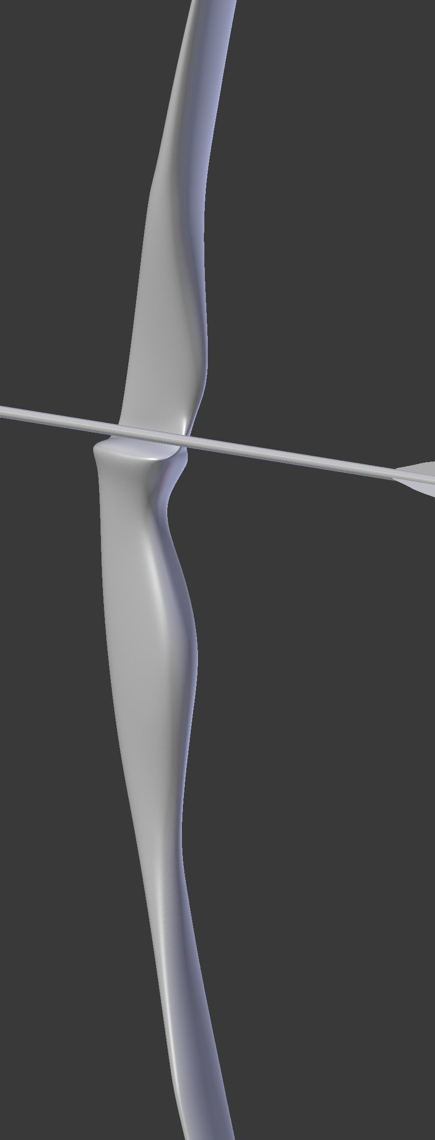 One-Piece Recurve Bow 3D model | CGTrader