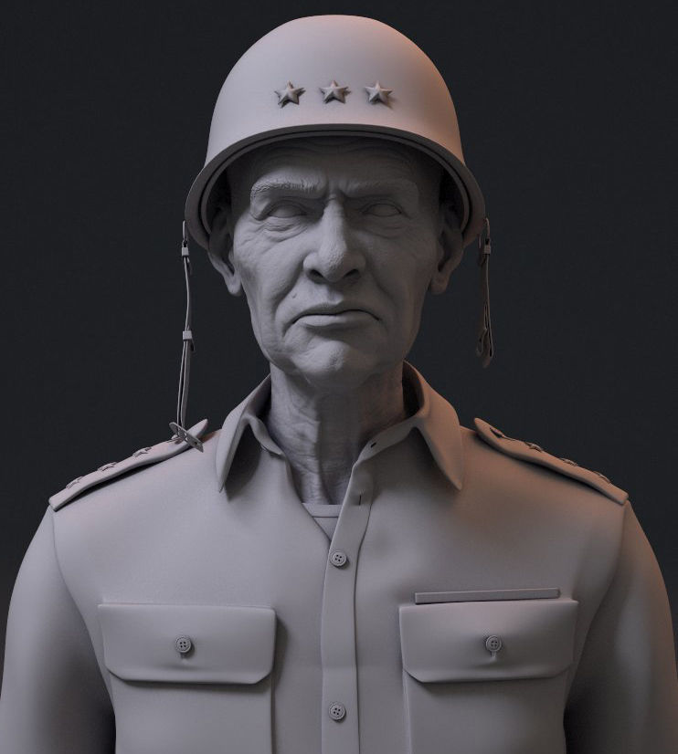 Old Man General 3D model | CGTrader