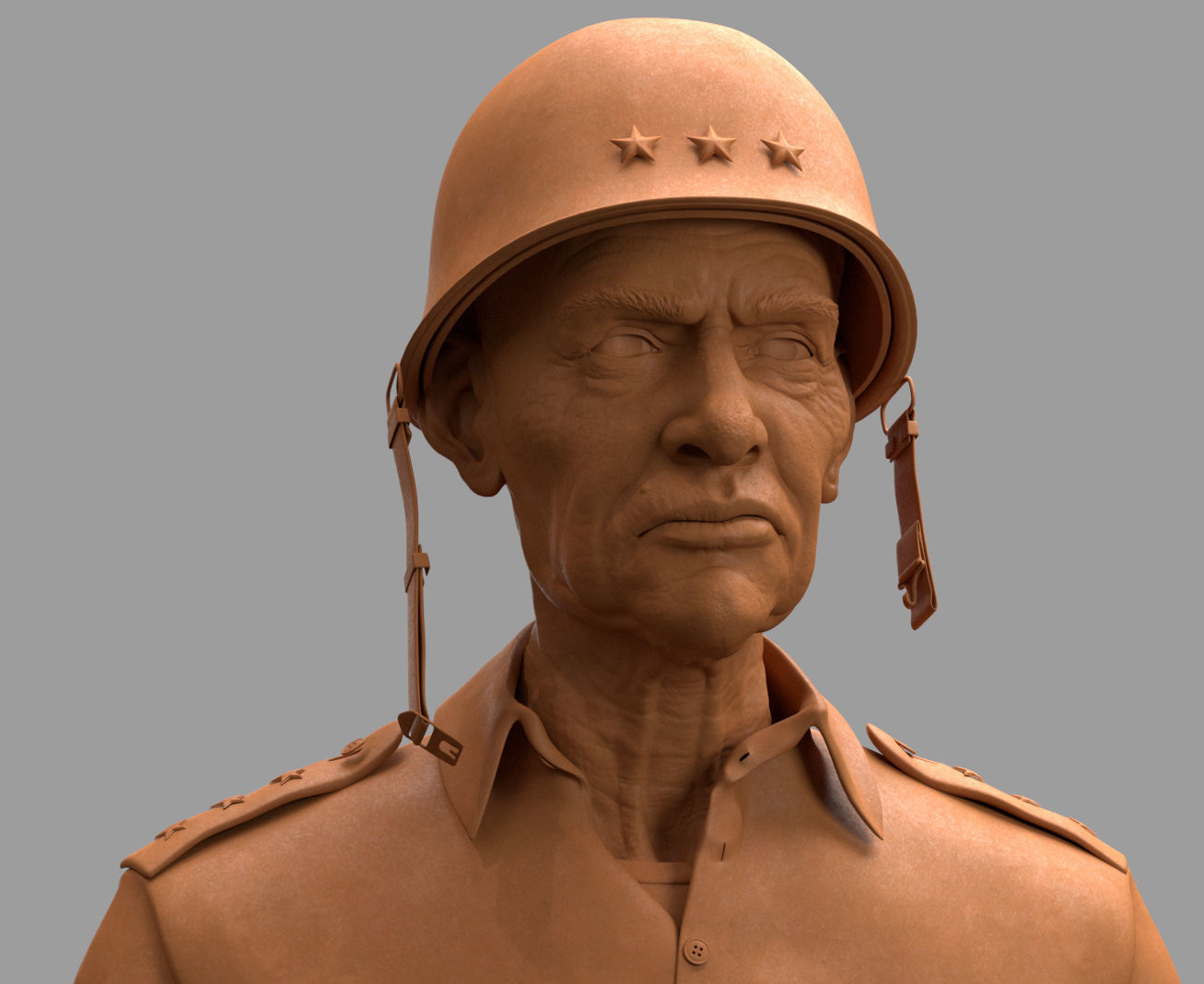 Old Man General 3D model | CGTrader