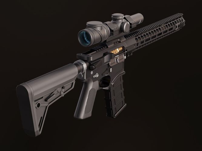 3D model Colt AR-15 VR / AR / low-poly | CGTrader