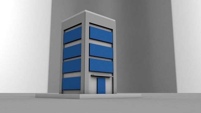 3D Building Icon free 3D model | CGTrader