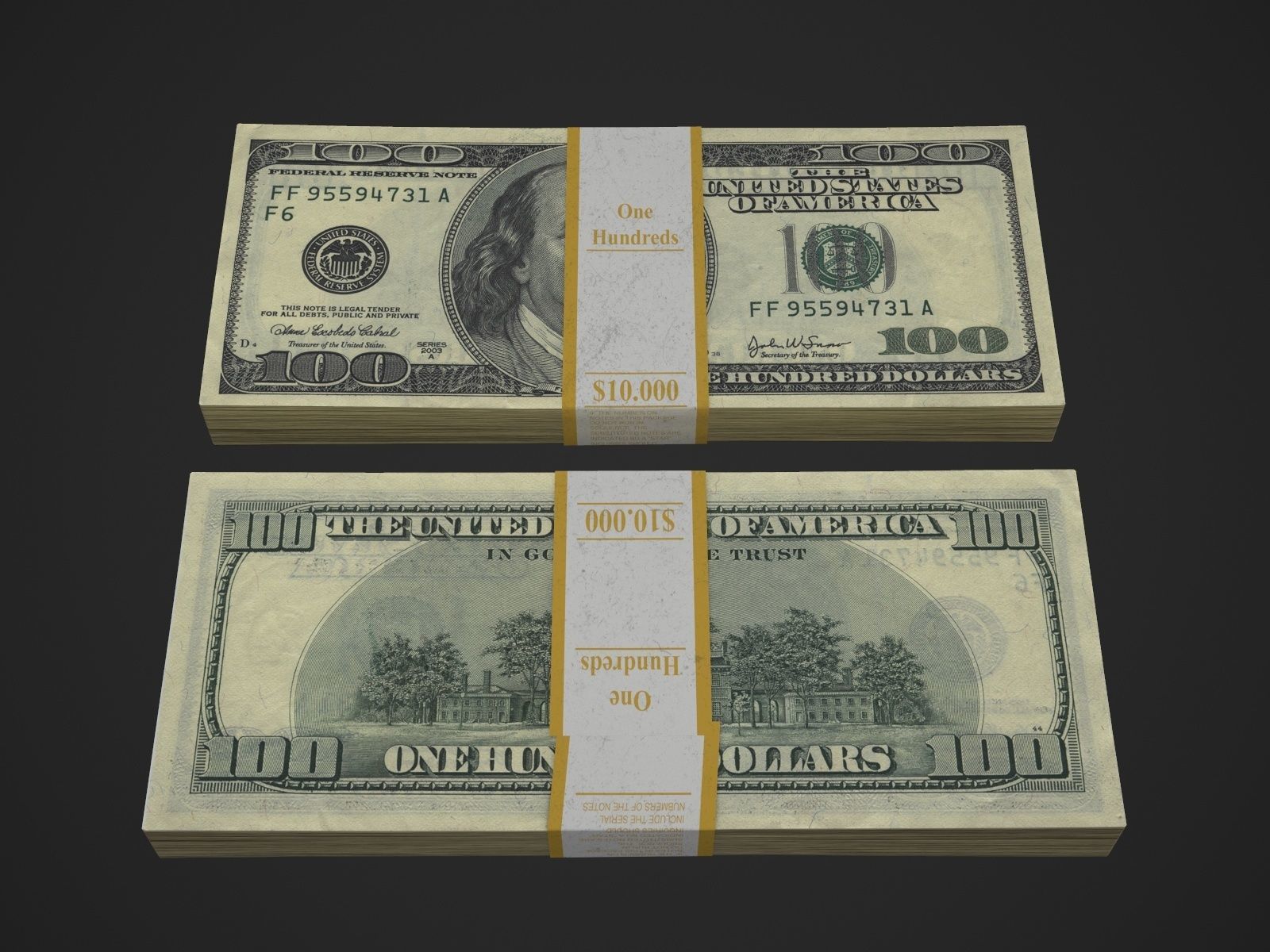 3D model Money Dollars VR / AR / low-poly | CGTrader