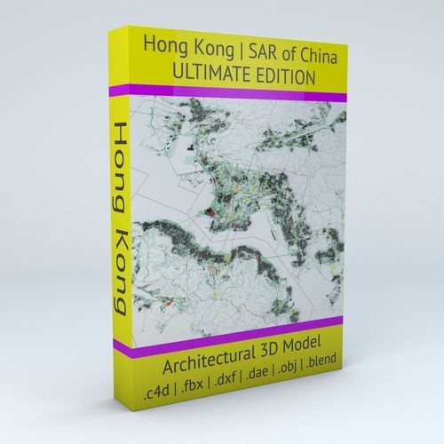 Hong Kong Streets Buildings Transport Sport Ultimate 3D model | CGTrader