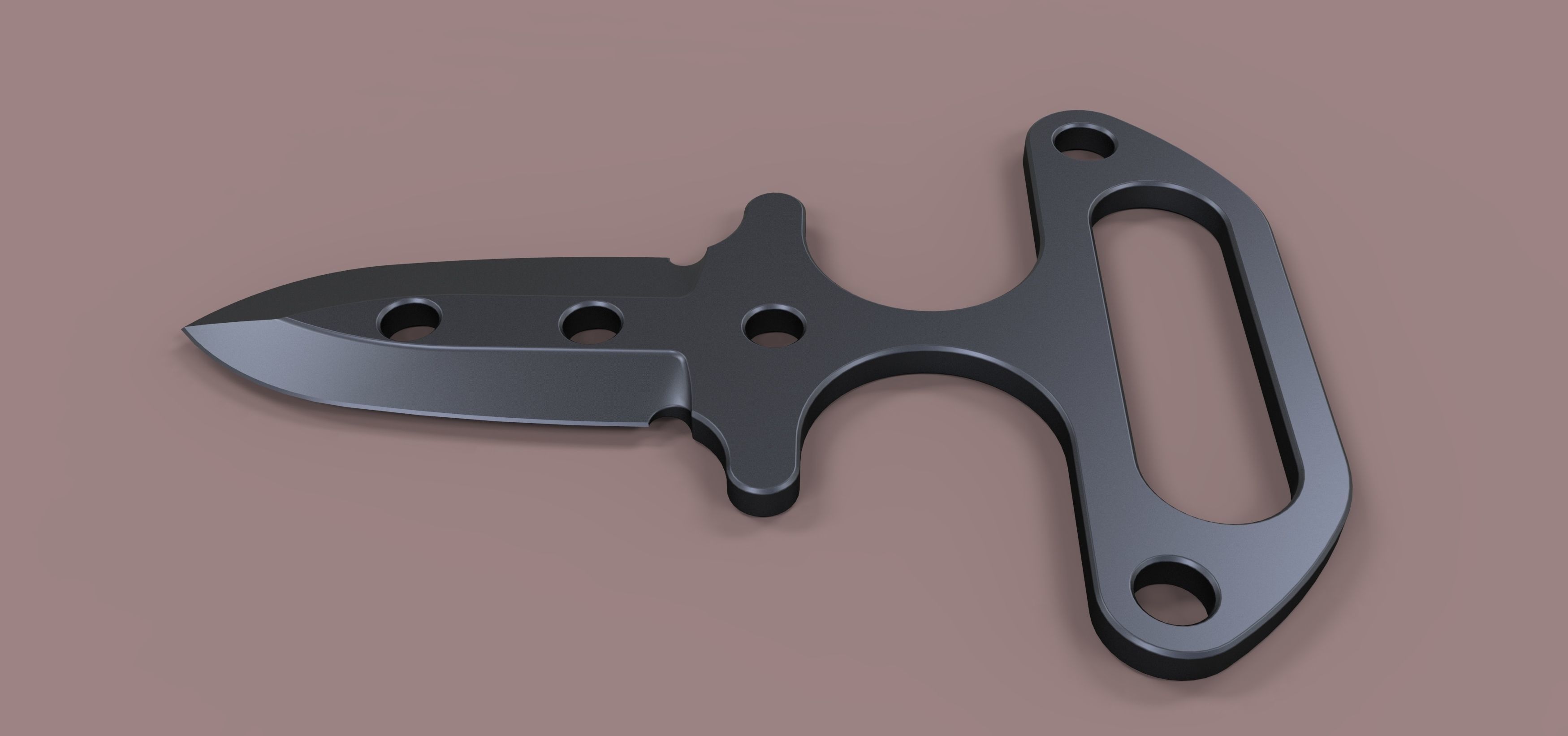 Push dagger 3D model | CGTrader