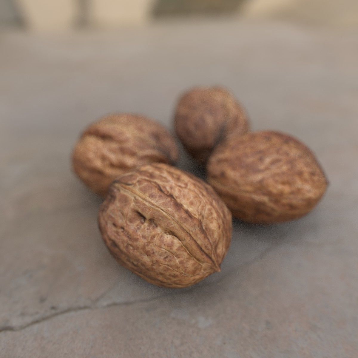3D model Walnut Fruit - Nut Fruit - Photoscan VR / AR / low-poly | CGTrader