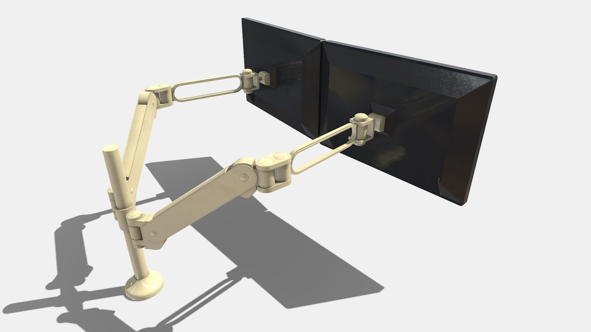 3D model Dual Monitor Arm VR / AR / low-poly | CGTrader