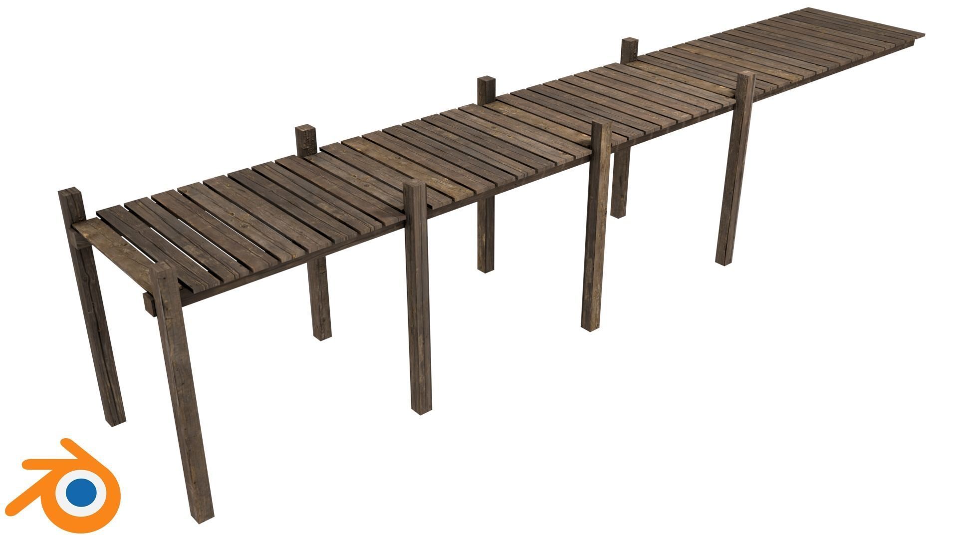 3D model Pier Low Poly VR / AR / low-poly | CGTrader