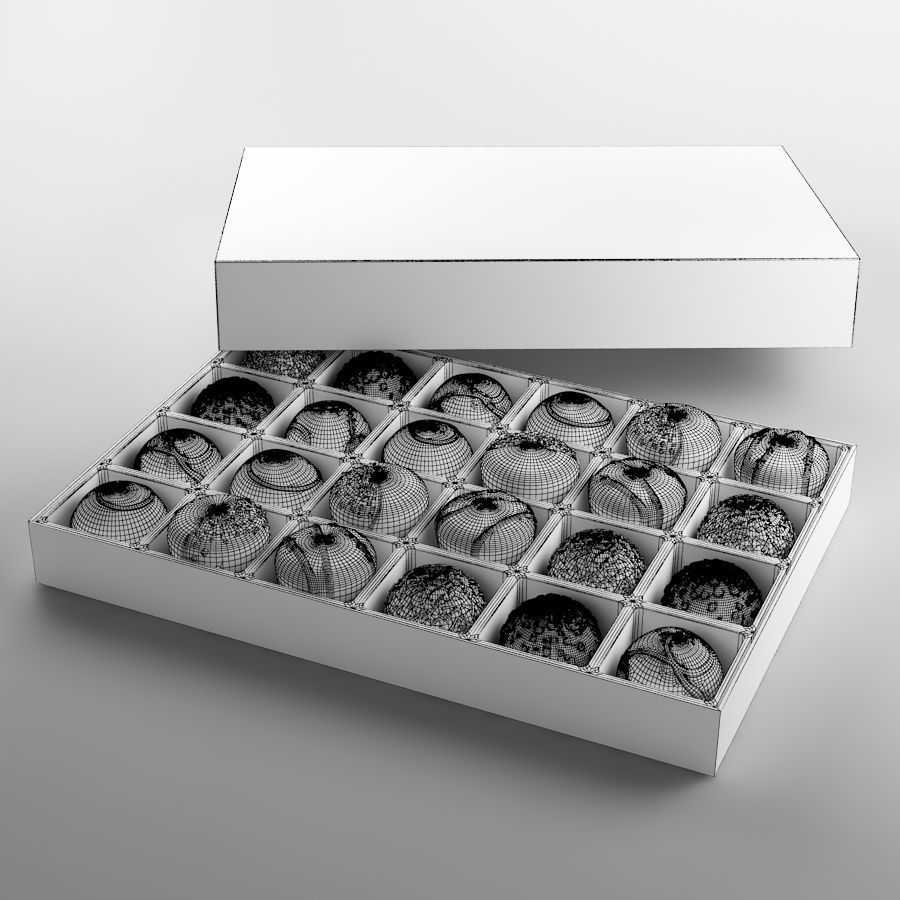 Chocolate box 3D model | CGTrader