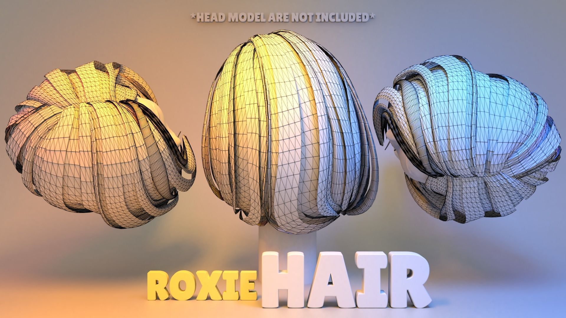Roxie Hair 3D model | CGTrader