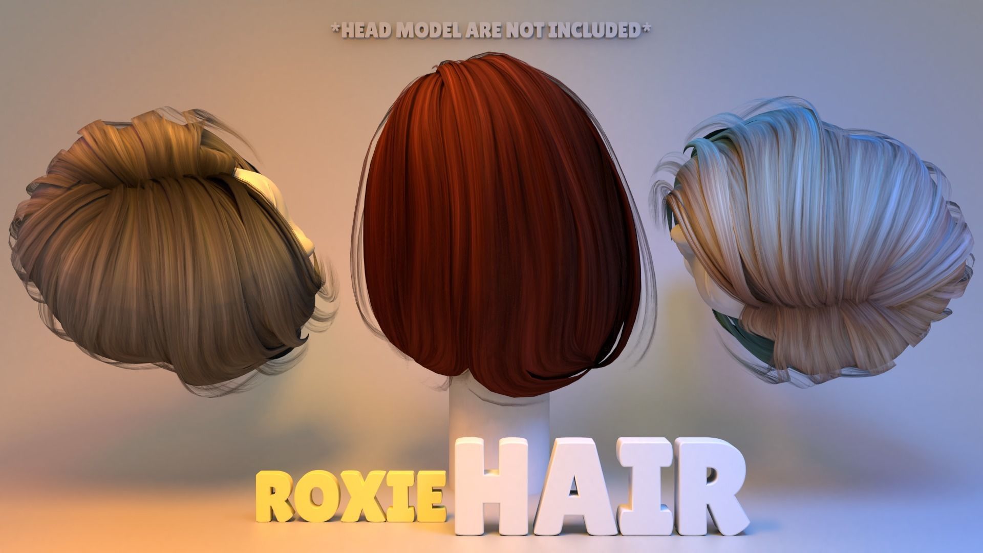 Roxie Hair 3D model | CGTrader