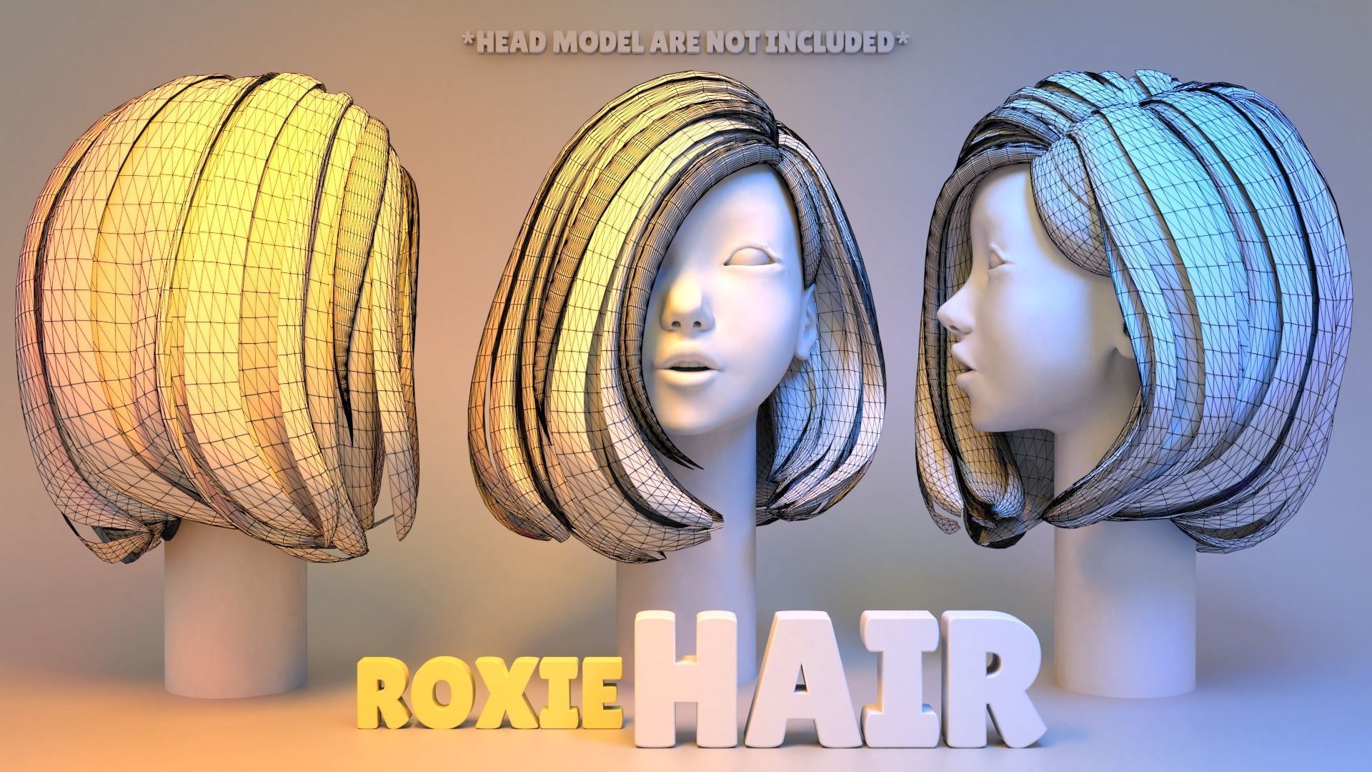 Roxie Hair 3D model | CGTrader