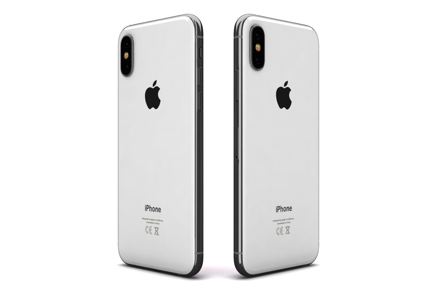 3D model Apple iPhone XS Silver VR / AR / low-poly | CGTrader