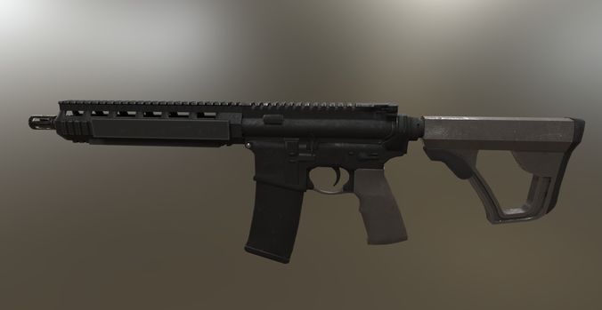 3D model Mk18 Assault Rifle VR / AR / low-poly | CGTrader