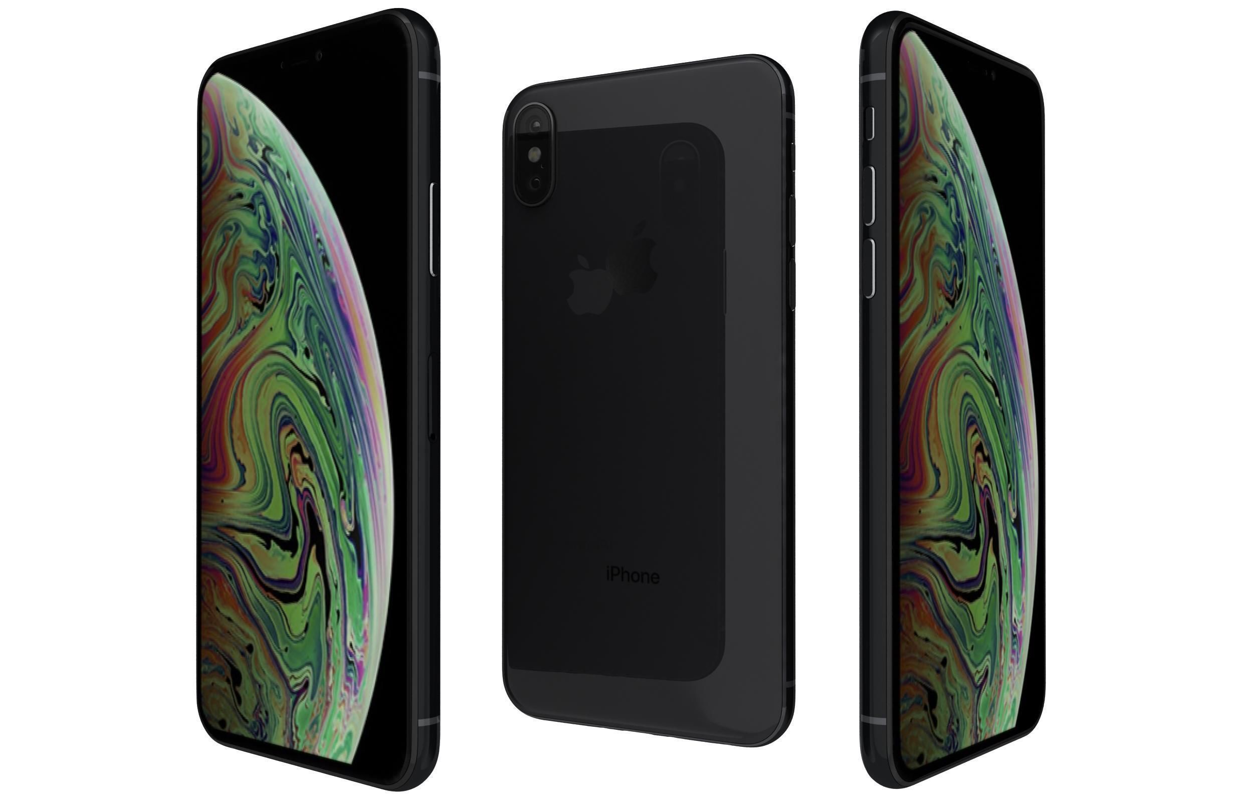 3D model Apple iPhone XS Black | CGTrader