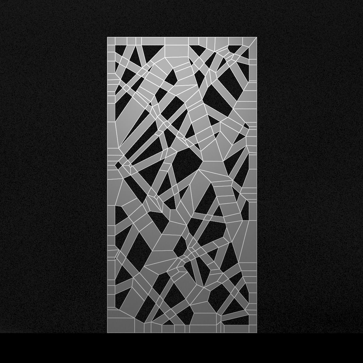 3D model Low-poly CNC panel Lines hard lattice VR / AR / low-poly ...