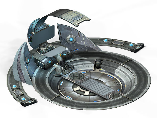 Battleship-console futuristic spaceship 3D model | CGTrader