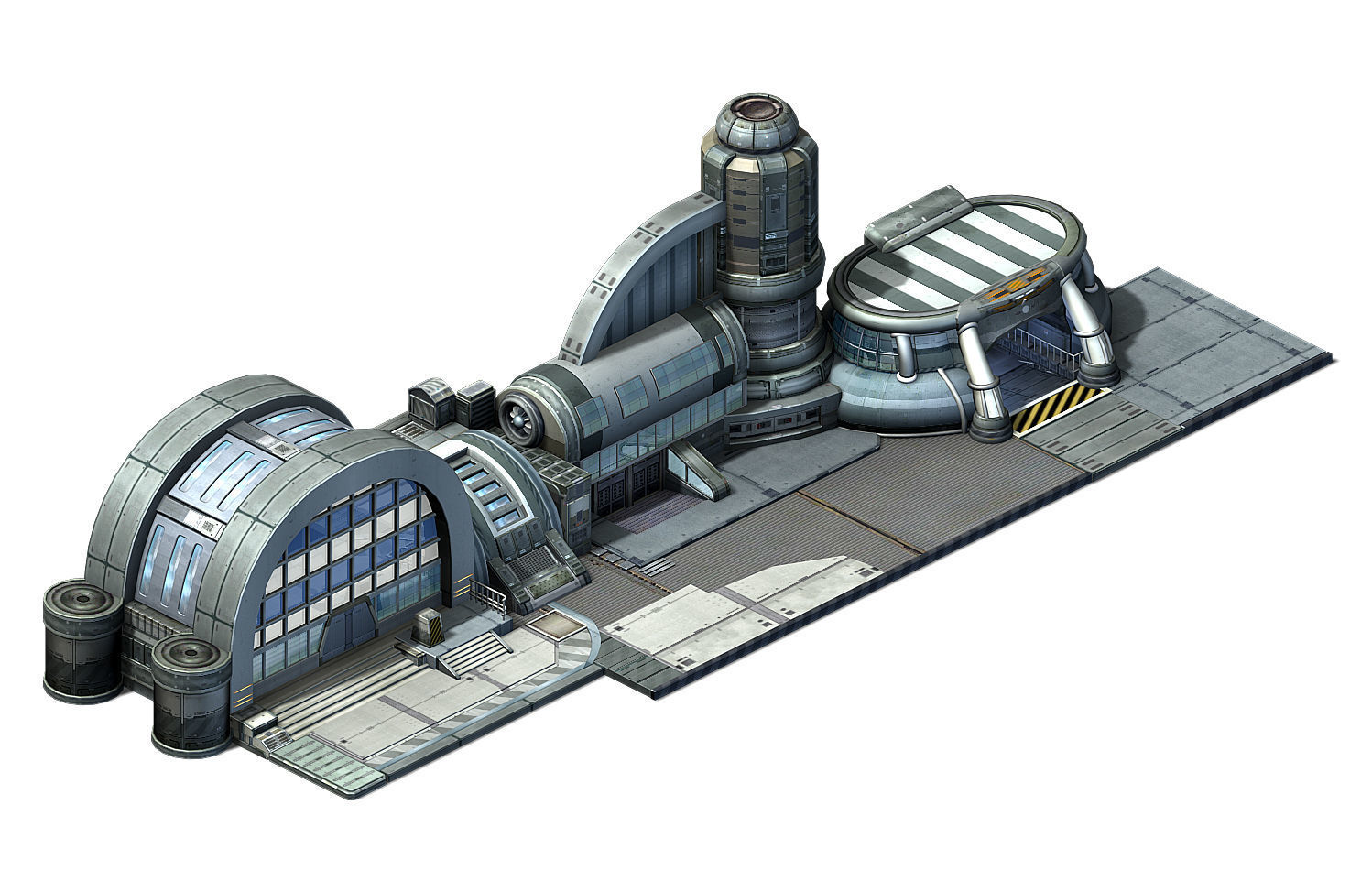 Main building - small guard building 01 3D model | CGTrader