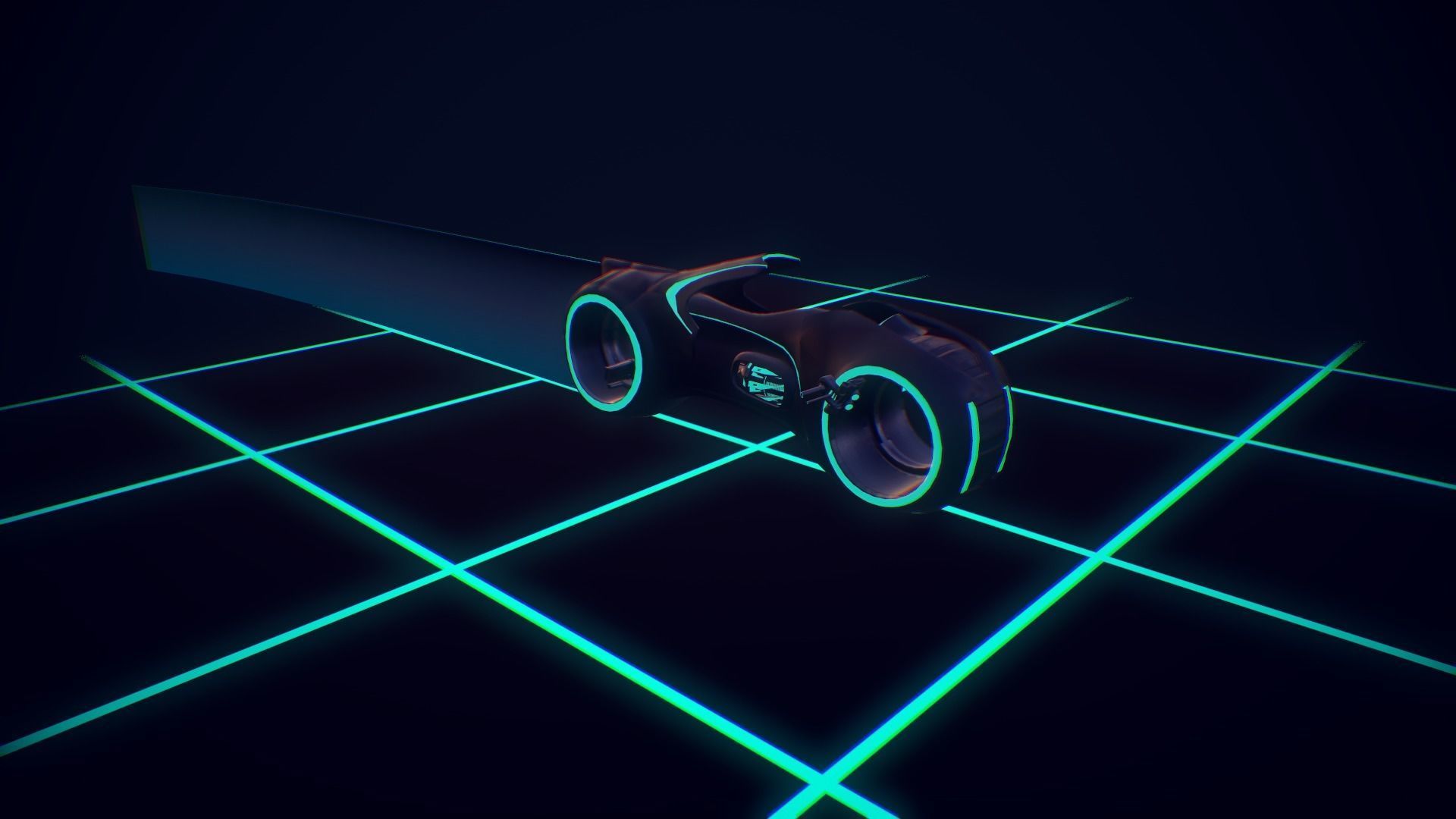 3D model Light Cycle TRON VR / AR / low-poly | CGTrader