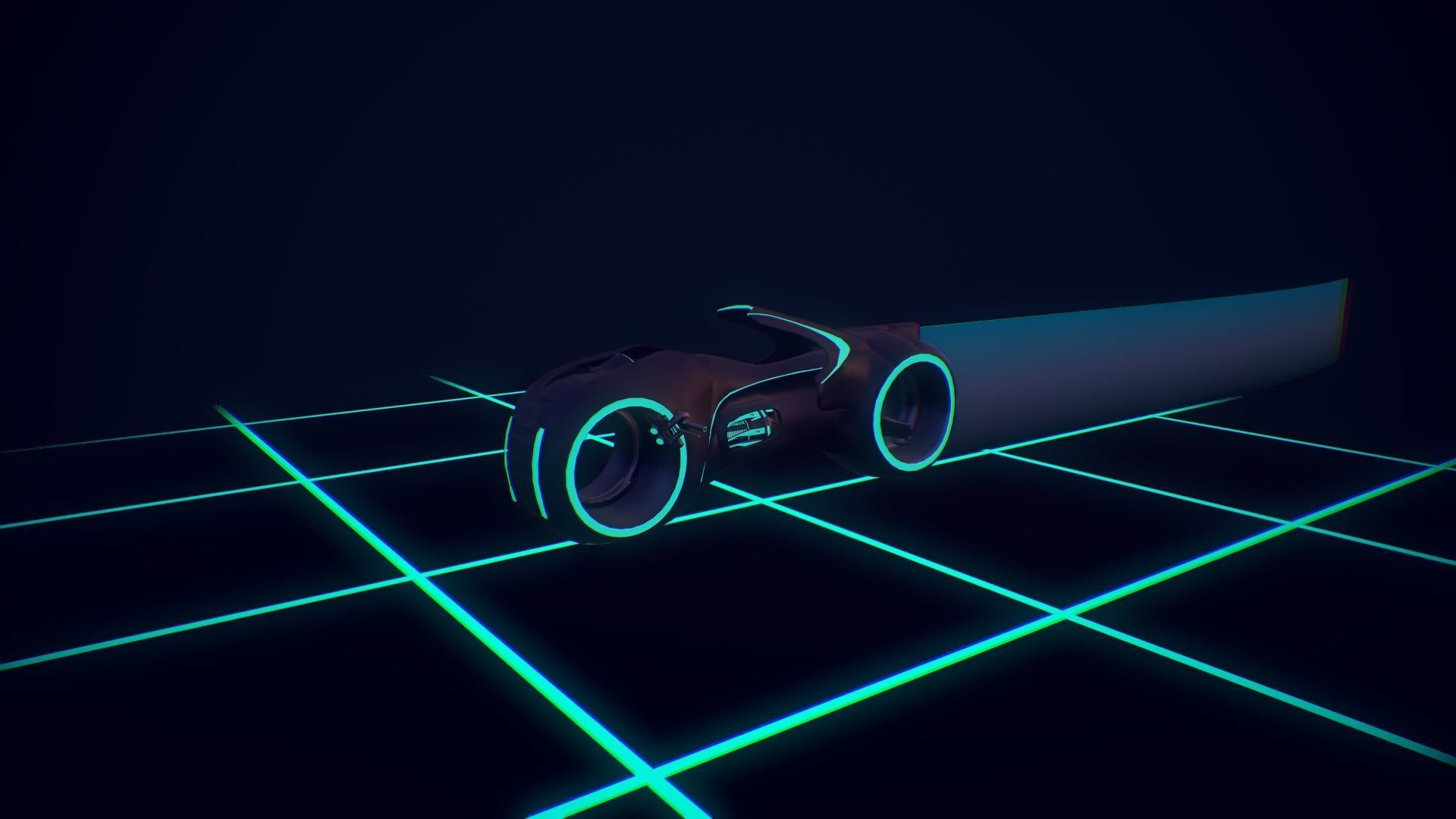 3D model Light Cycle TRON VR / AR / low-poly | CGTrader