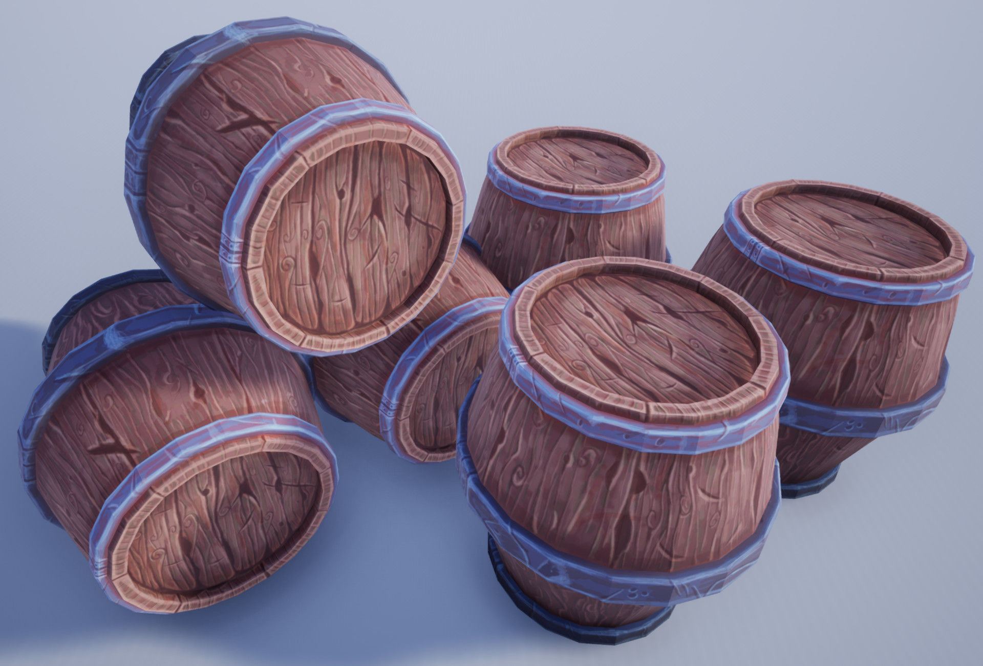 3D model Handpainted Props VR / AR / low-poly | CGTrader