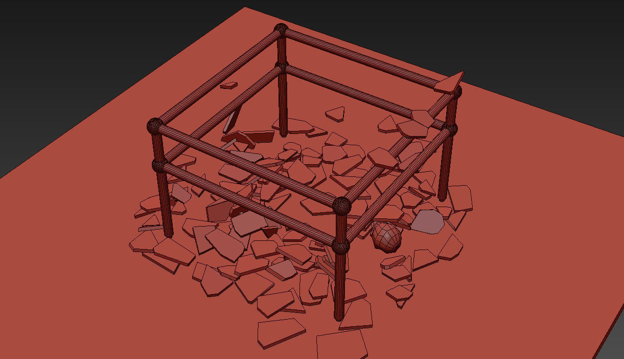 Table Glass Break free 3D model animated | CGTrader
