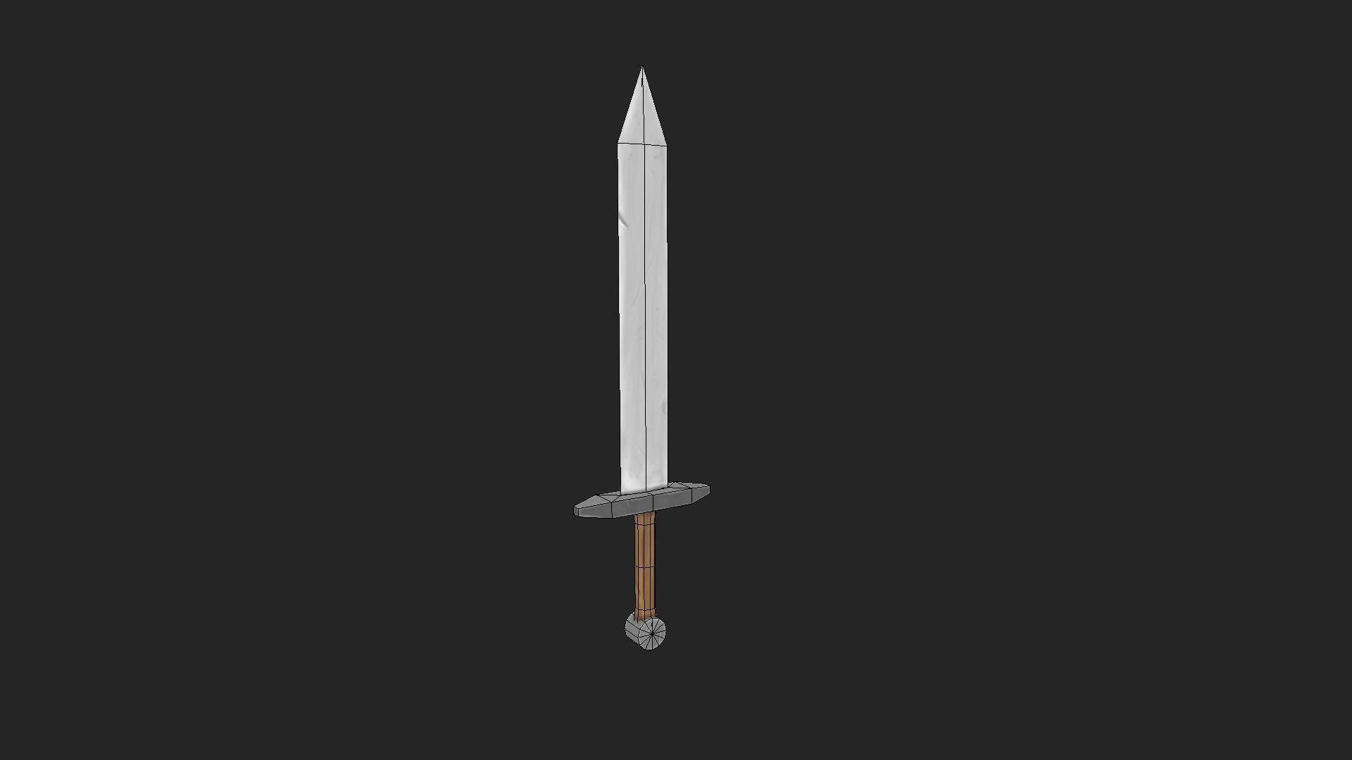 Sword Hand Painted Game Asset free VR / AR / low-poly 3D model | CGTrader