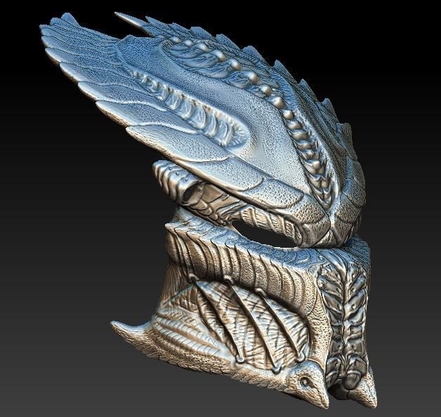 Venom predator bio mask 3D model | CGTrader