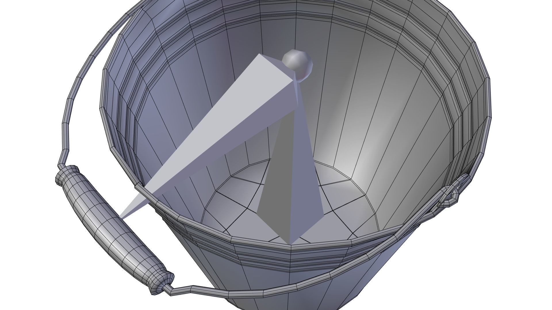 3D model Low Poly Steel Bucket VR / AR / low-poly rigged | CGTrader