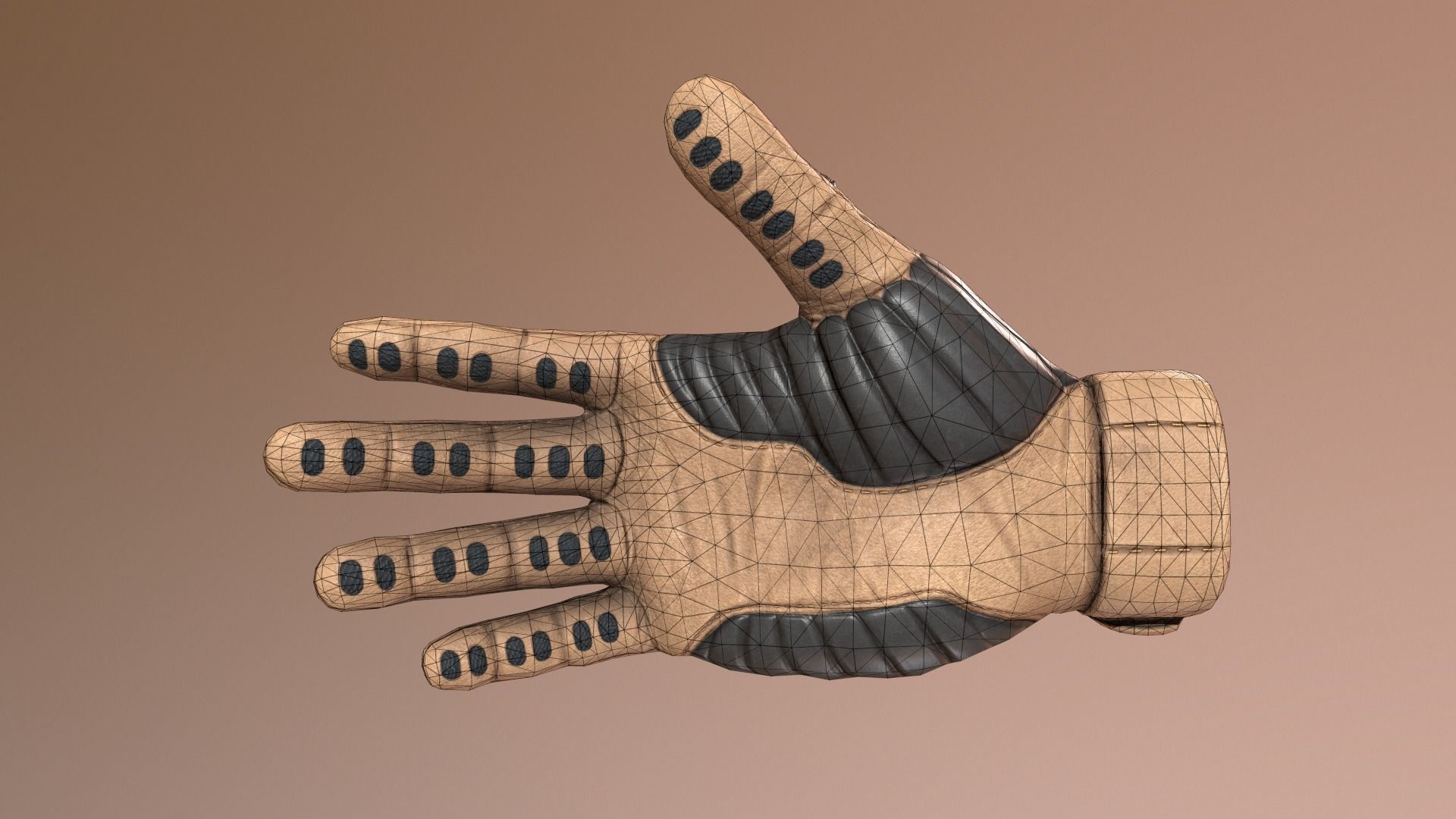 3D model Sci-Fi Glove - Rigged and Animated VR / AR / low-poly rigged ...