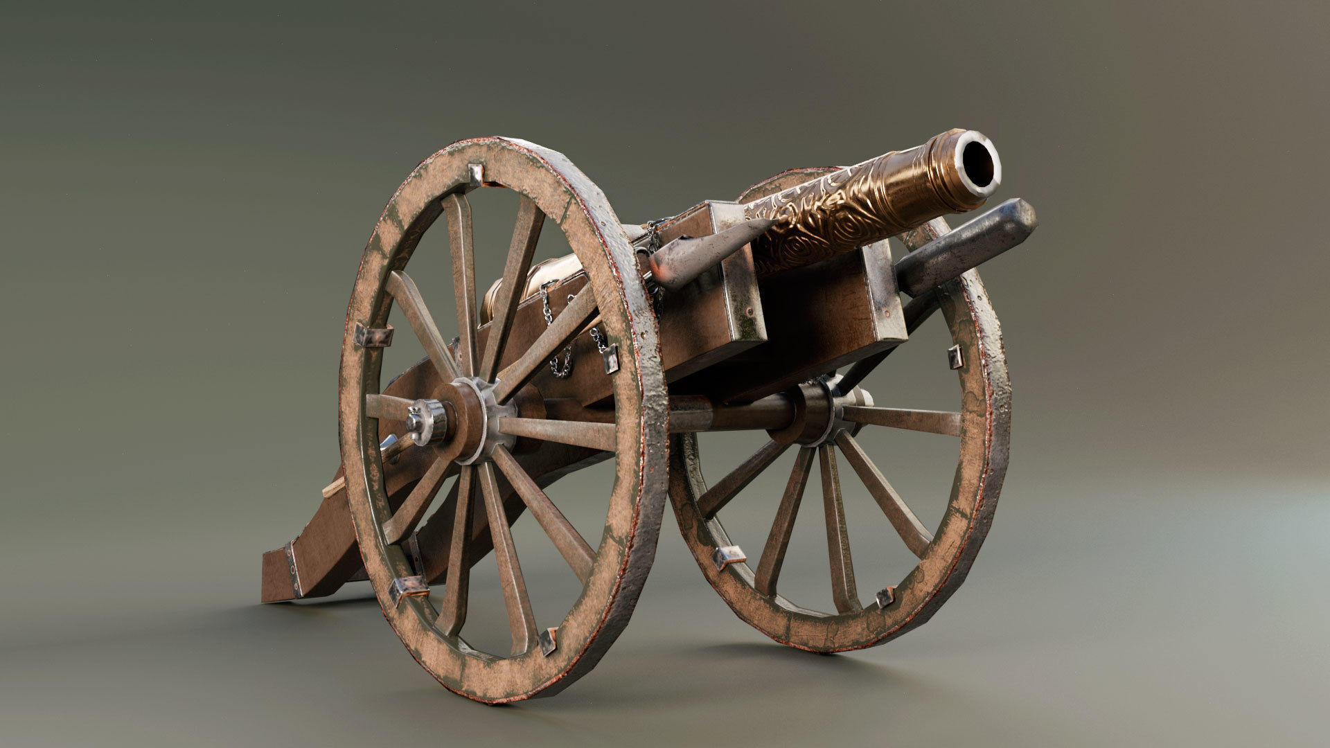3D model Cannon VR / AR / low-poly | CGTrader