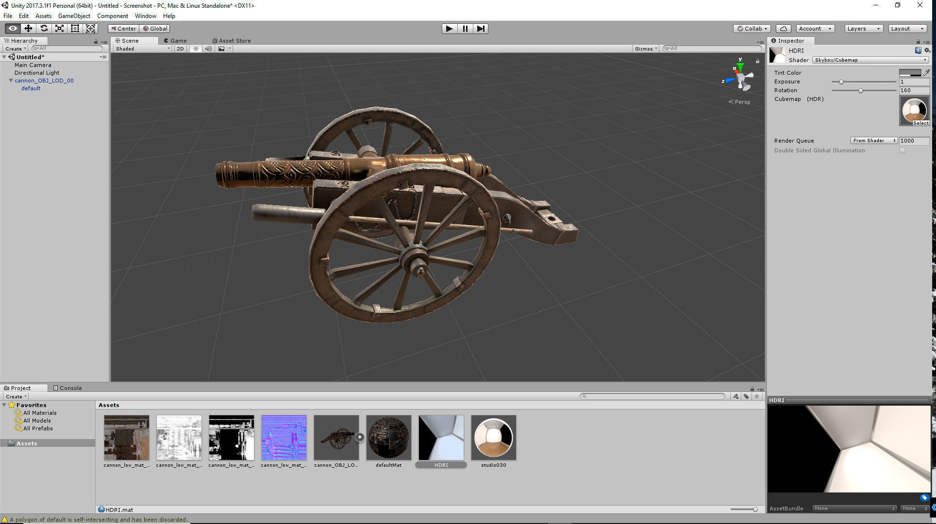 3D model Cannon VR / AR / low-poly | CGTrader