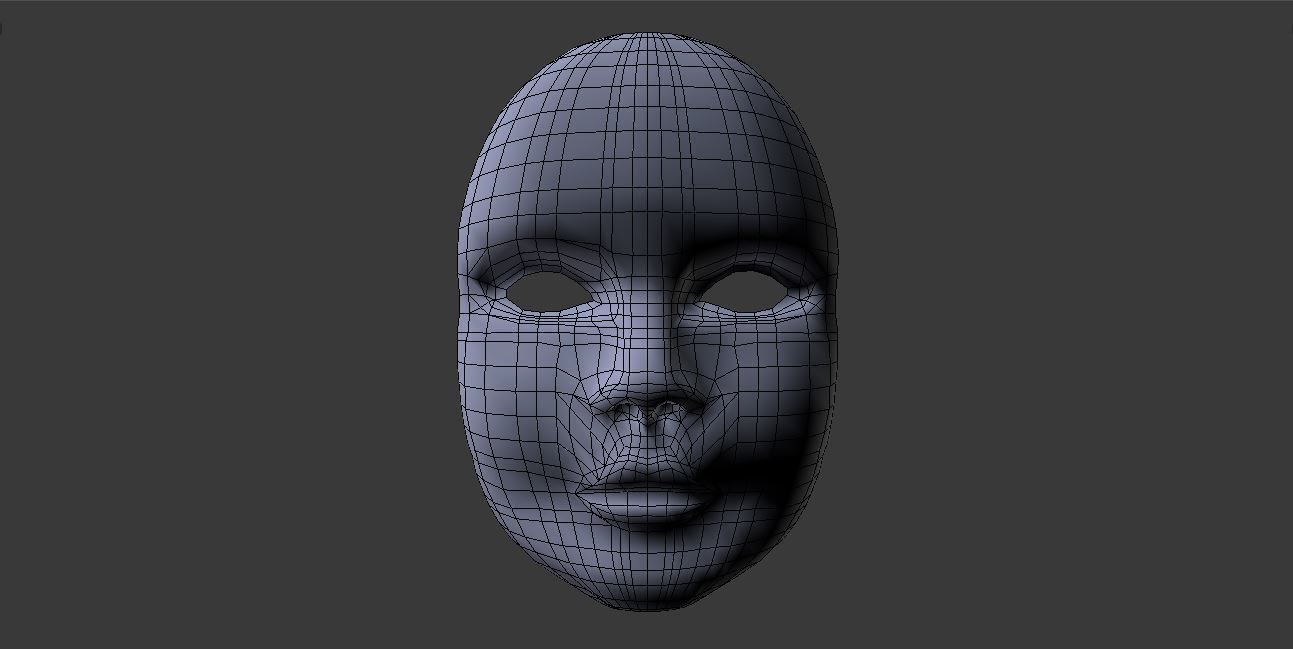 just a face free 3D model | CGTrader