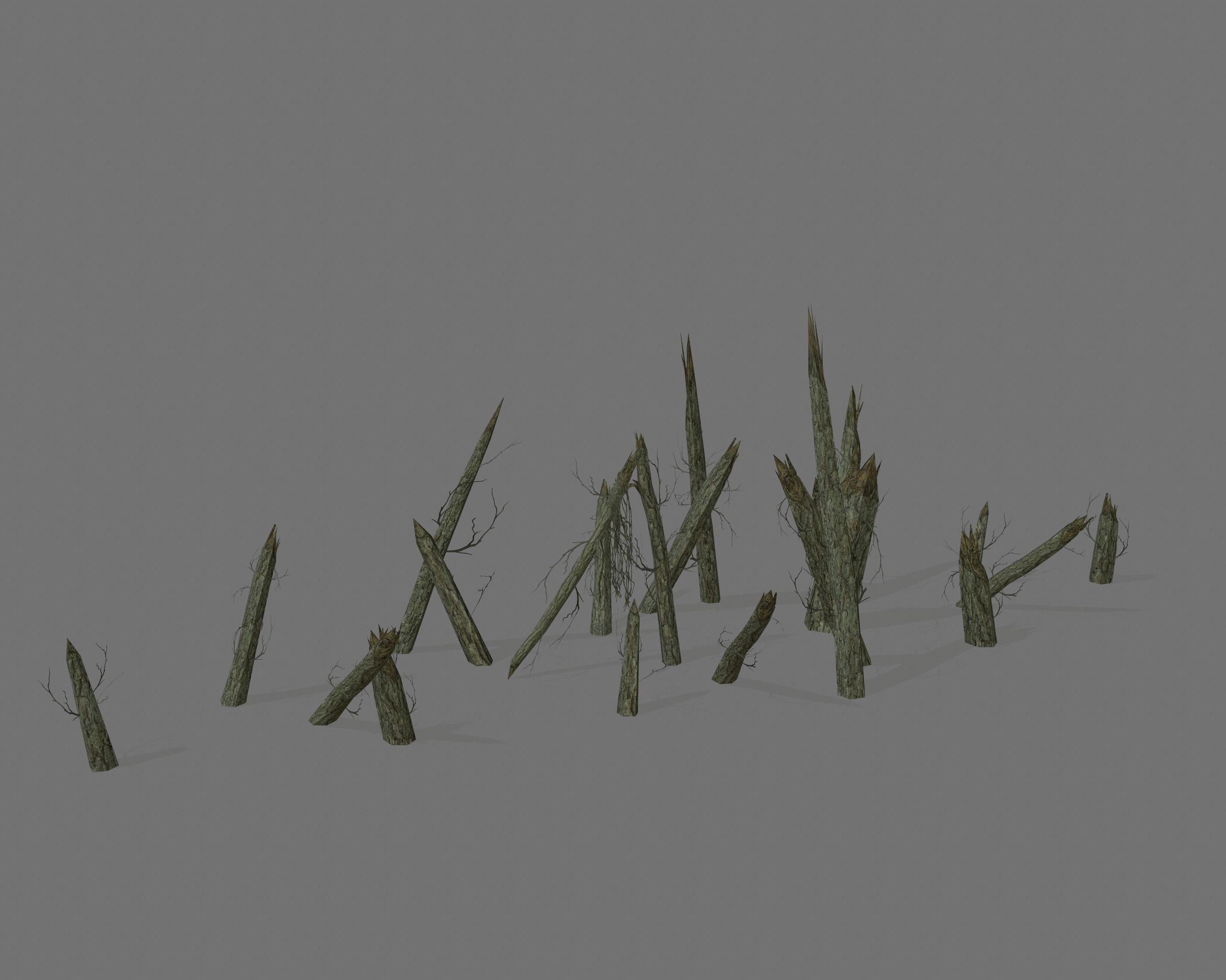 3D model Nature Assets - Swamp Trees VR / AR / low-poly | CGTrader