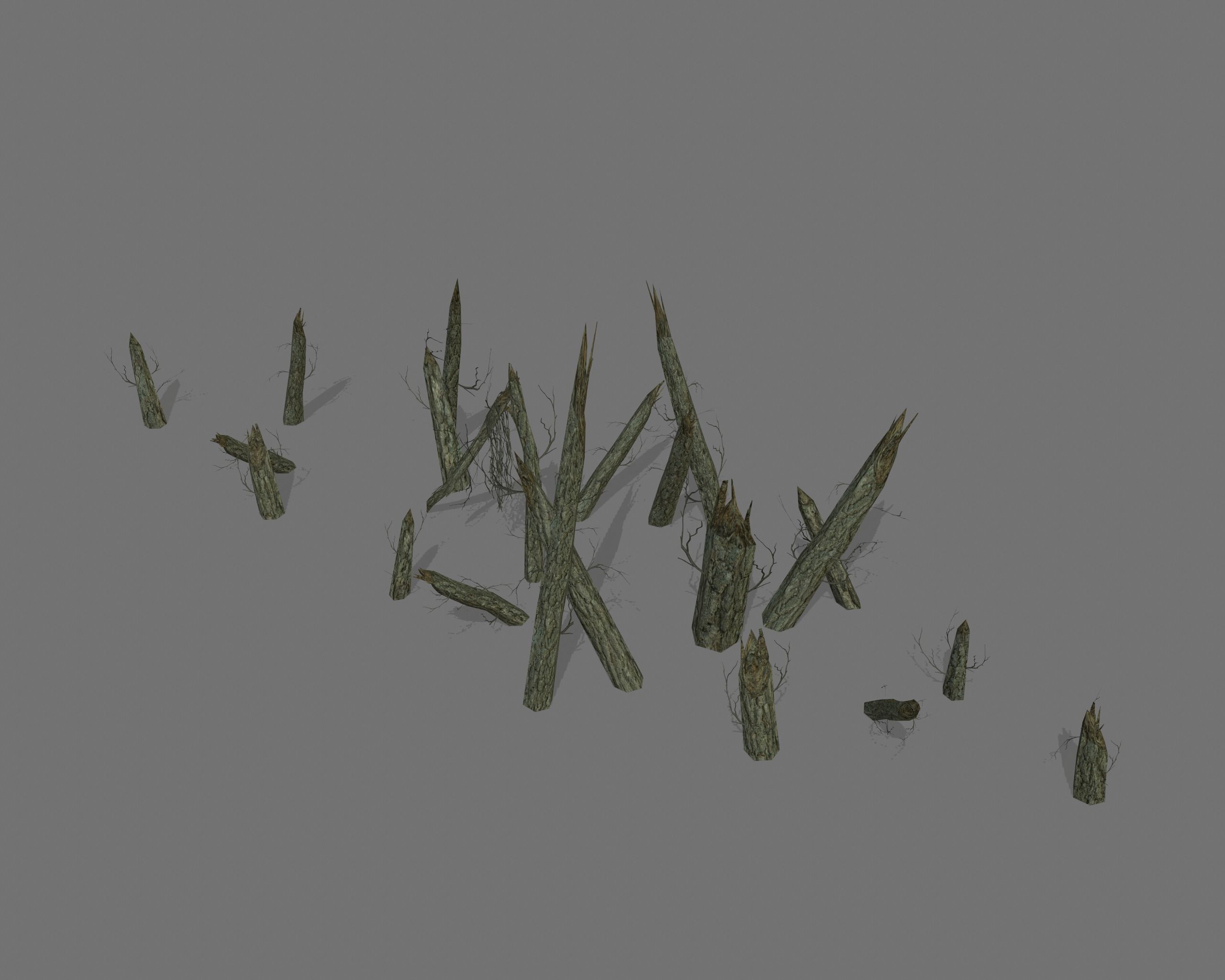 3D model Nature Assets - Swamp Trees VR / AR / low-poly | CGTrader