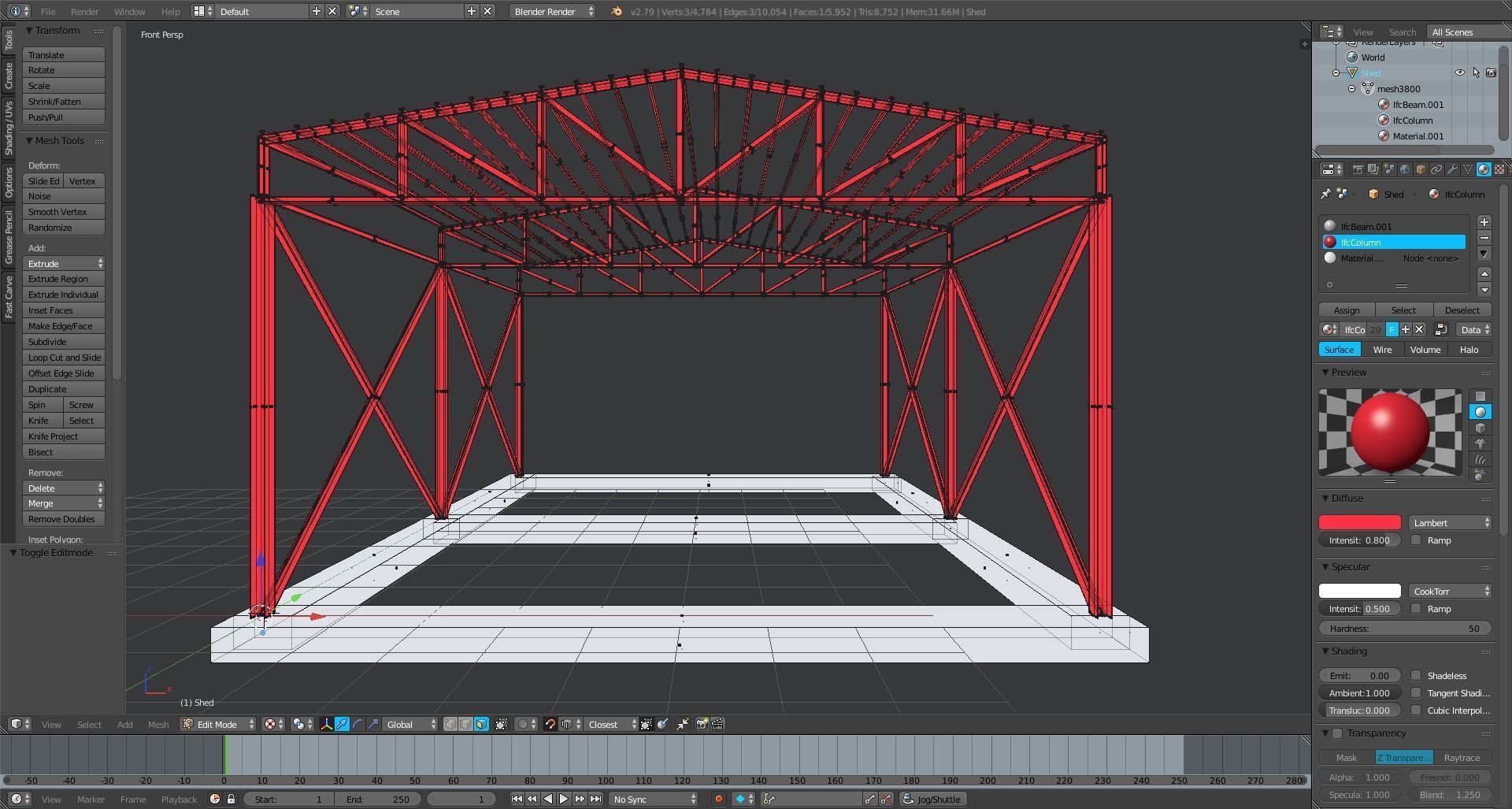 Industrial Steel Shed 3D model | CGTrader