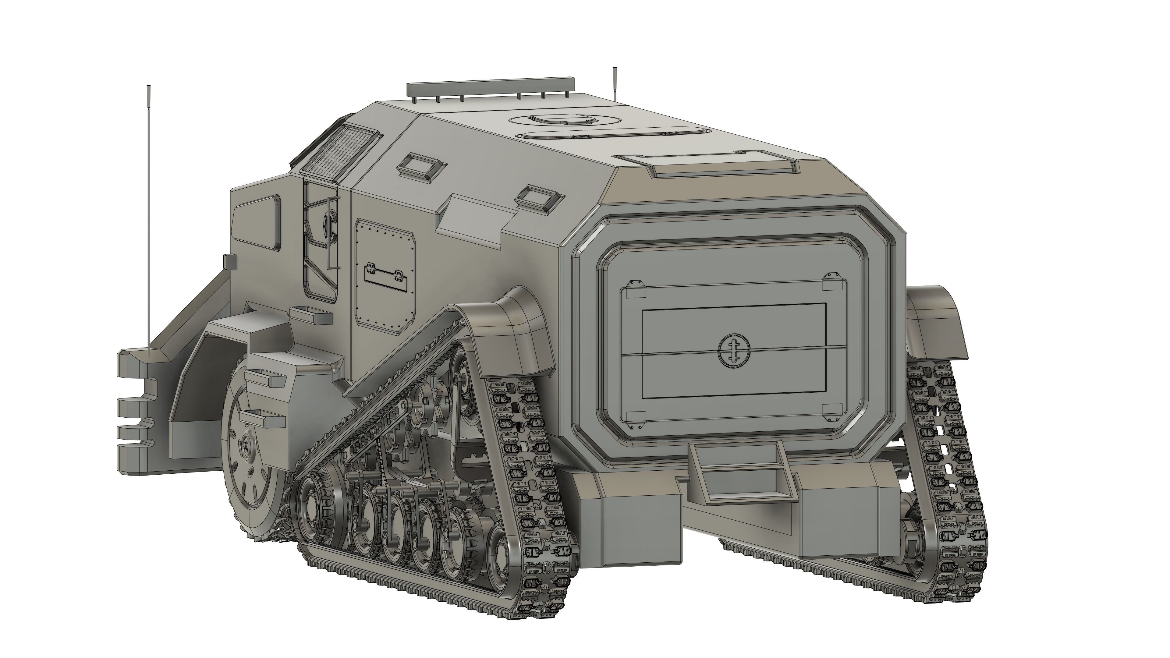 Military-Police Apc 3D model | CGTrader