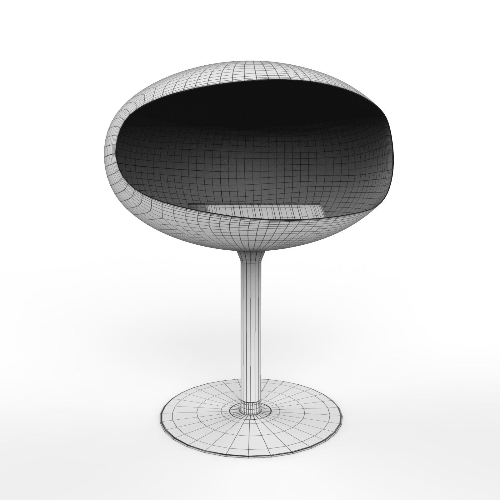 3D model Cocoon fireplace VR / AR / low-poly | CGTrader