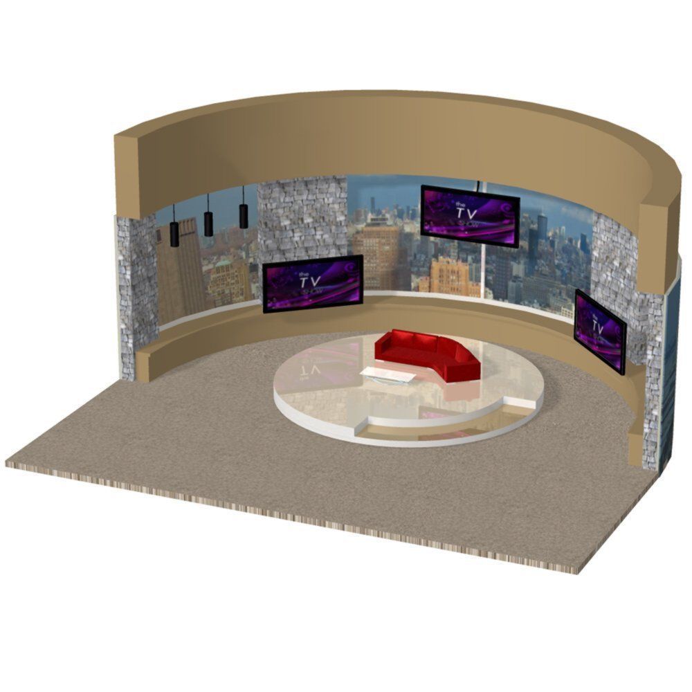 Daytime Tv Talk Show Set 3d Model Cgtrader