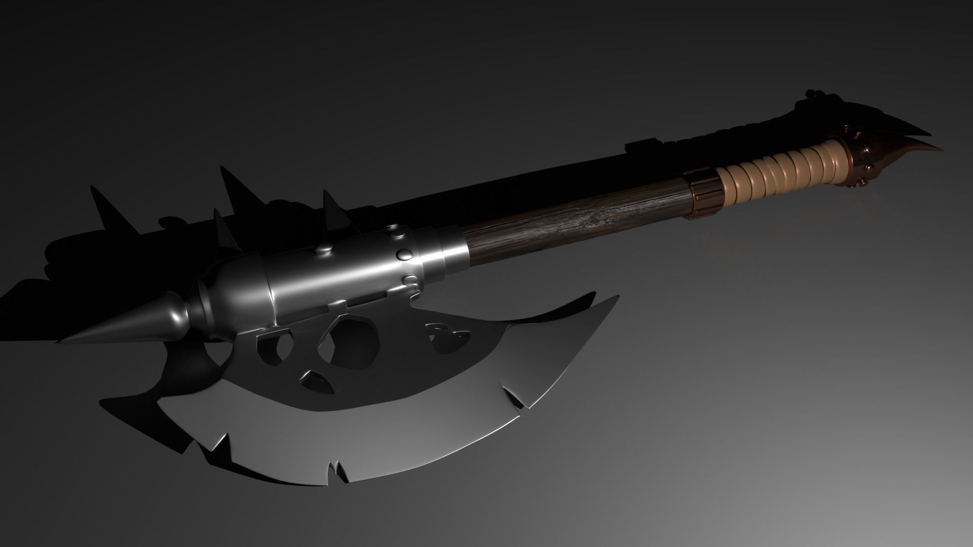 3D model Fighting ax VR / AR / low-poly | CGTrader