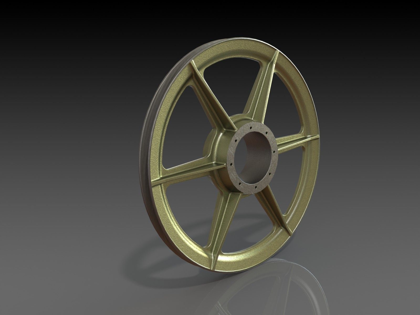 Block metal wheel free 3D model | CGTrader