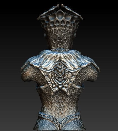 Queen Predator bust 3D model | CGTrader