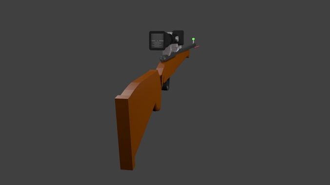 Hunting rifle 3D model | CGTrader