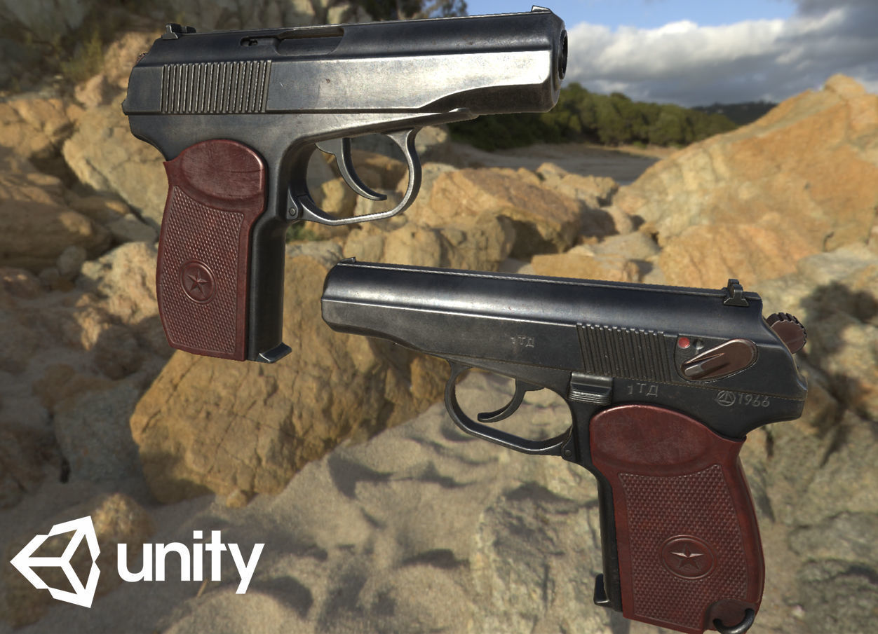 3D model PM Pistol VR / AR / low-poly | CGTrader