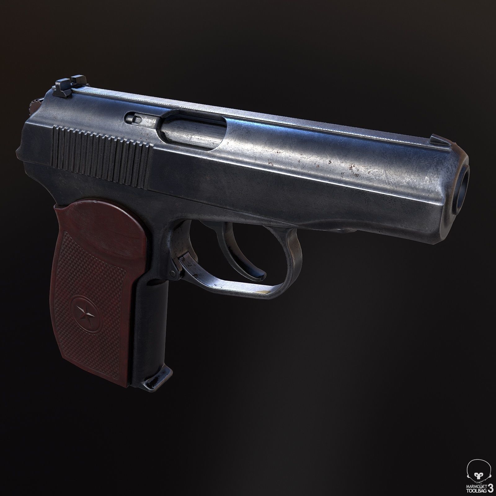 3D model PM Pistol VR / AR / low-poly | CGTrader