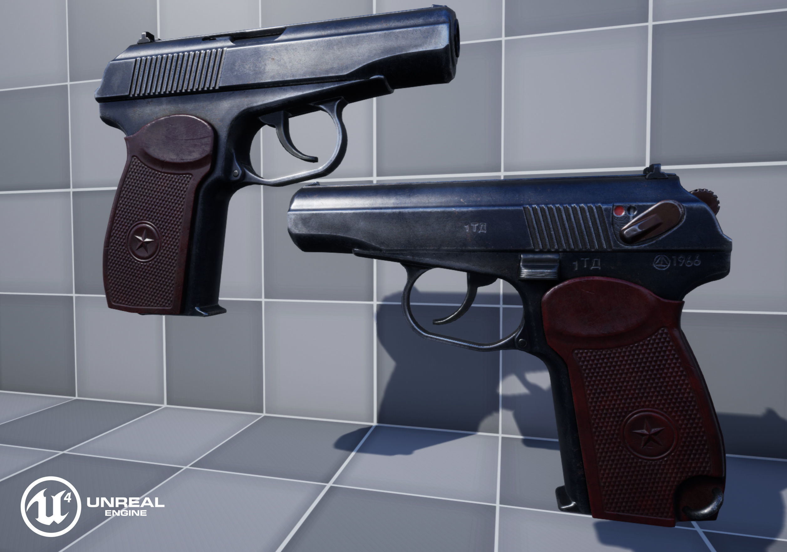 3D model PM Pistol VR / AR / low-poly | CGTrader